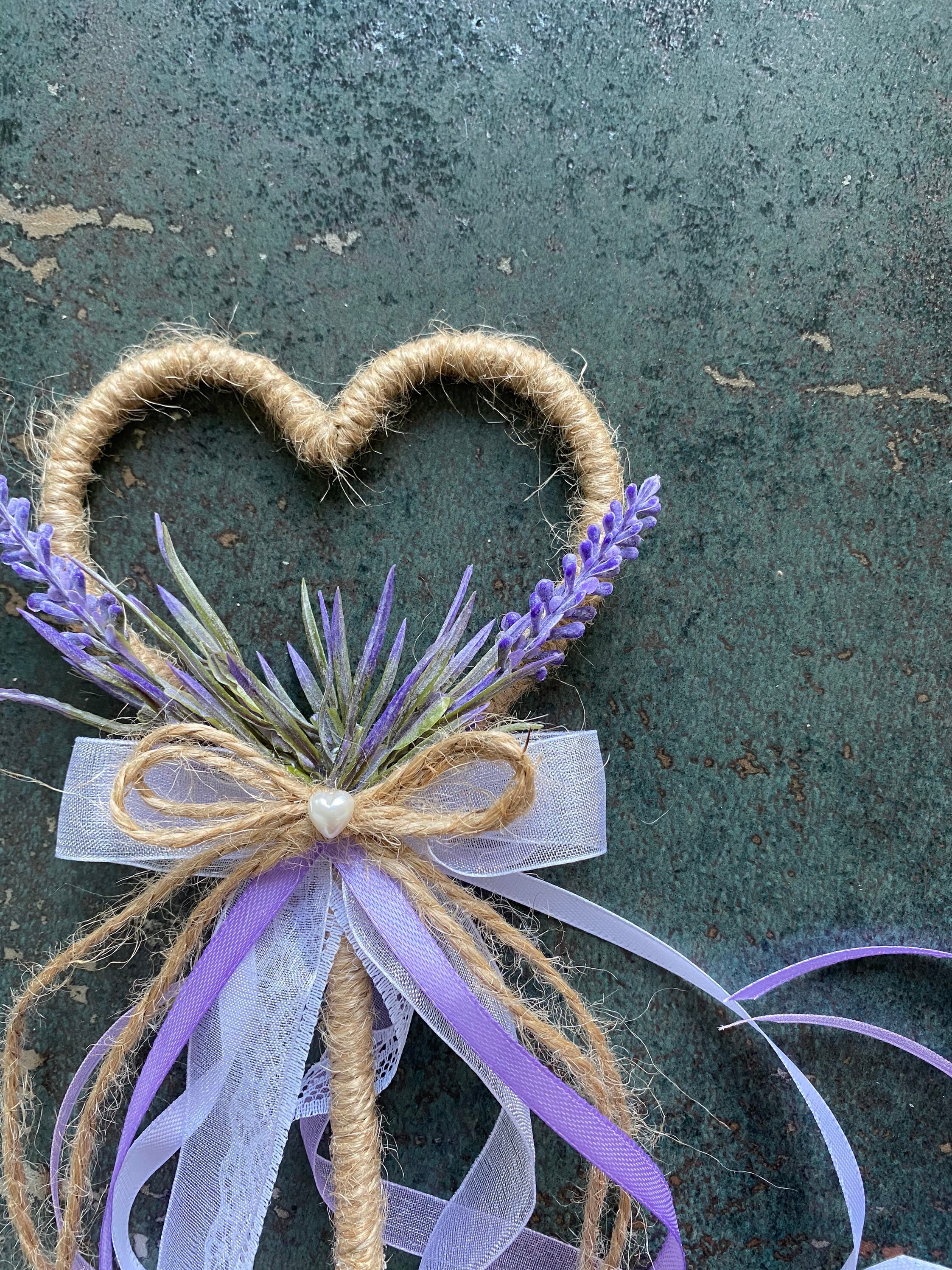 Lavender Heart Flower Girl Wand: Purple Ribbon Fairy Princess Wand - Etsy
