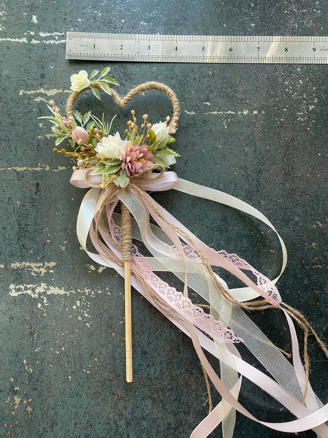 Flower Girl Wand Magic Wand Butterfly Wand Flower Wand Fairy - Etsy