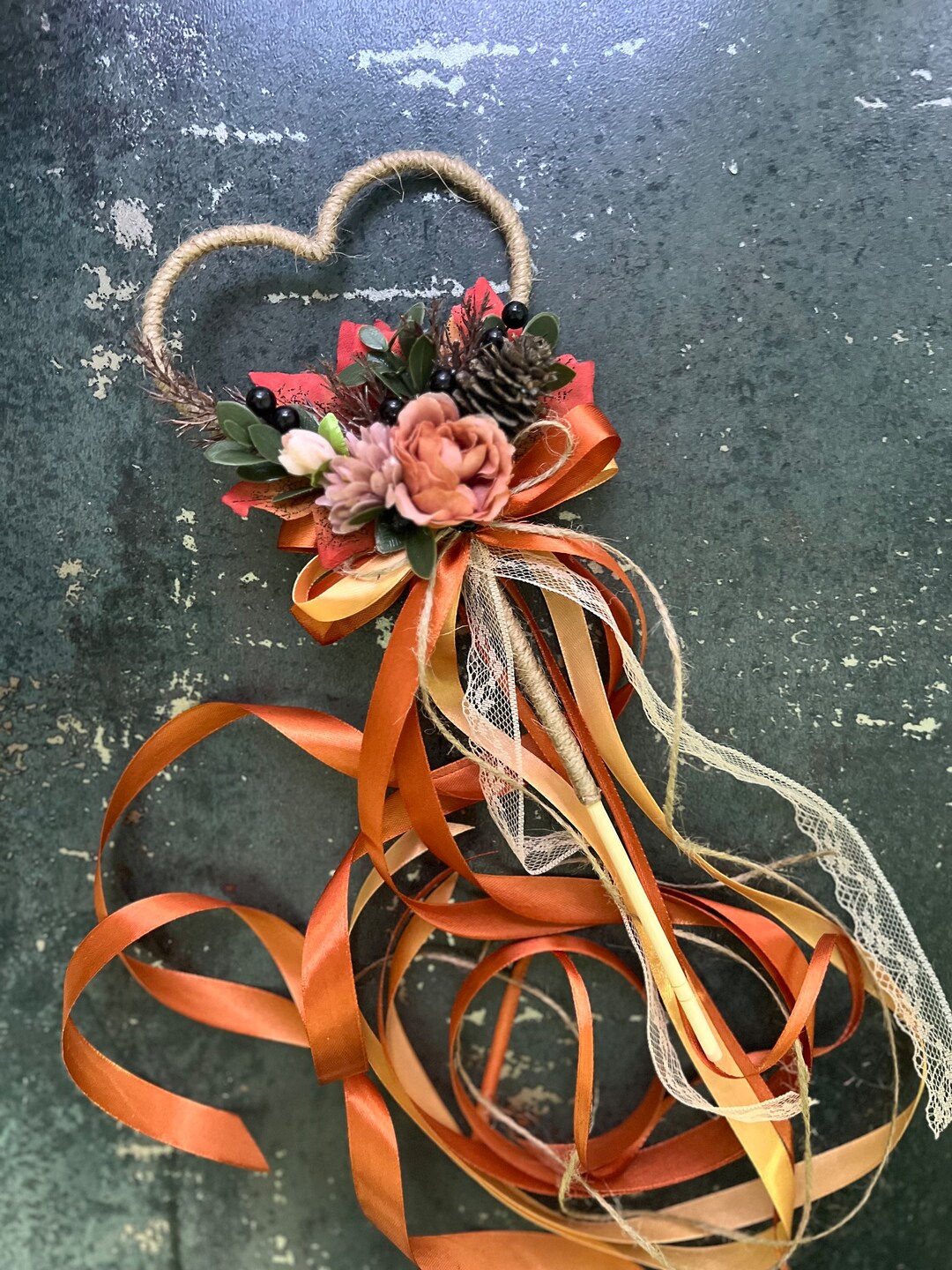 Autumn Flower Girl Wand Magic Wand Wand Flower Wand Fairy Wand Princess ...