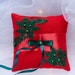 Winter Ring Bearer Ring Holder Pillow Green Red Wedding Ring - Etsy