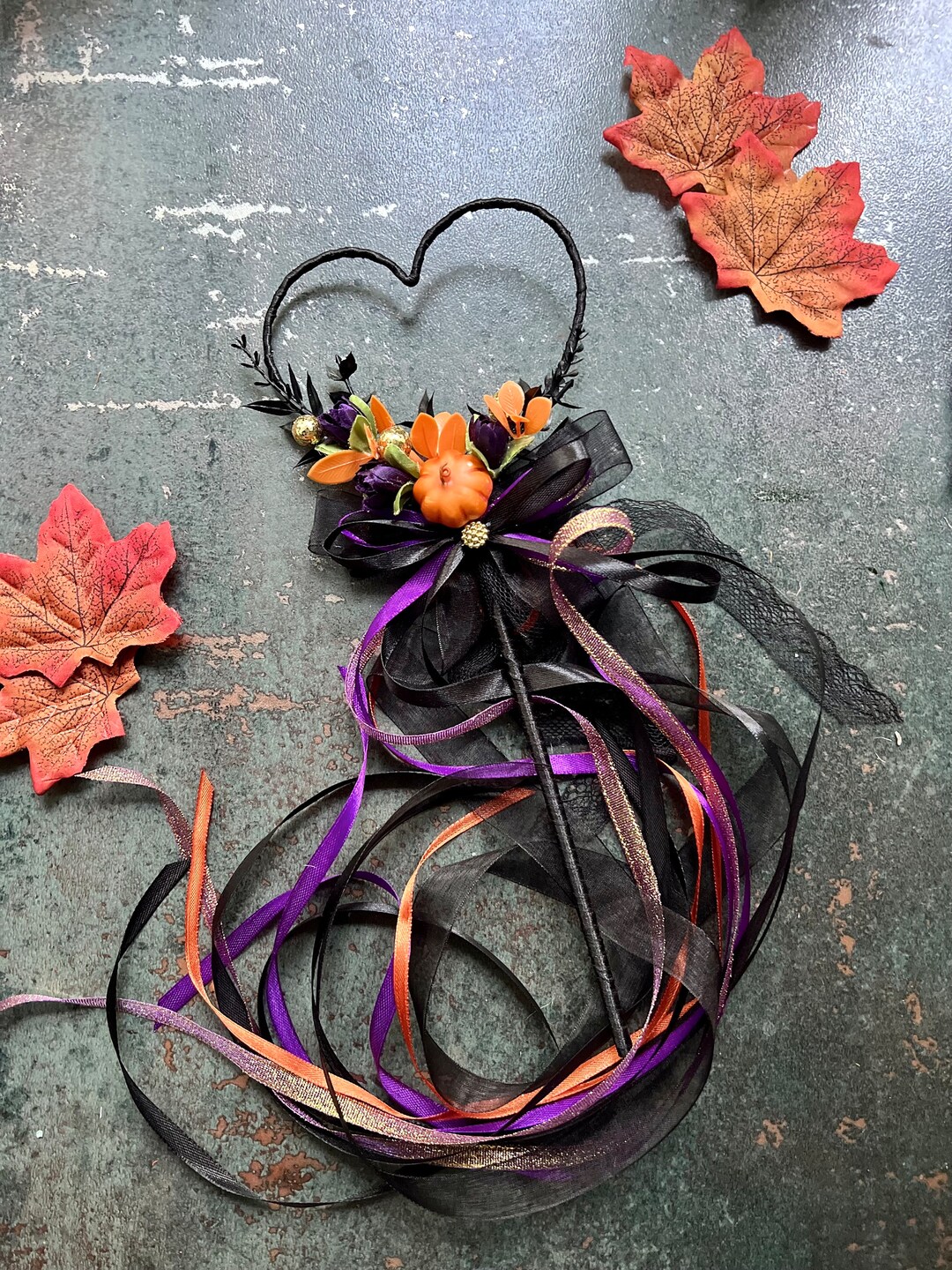 Halloween Wand Magic Flower Girl Wand Autumn Wand Fairy Wand Princess ...