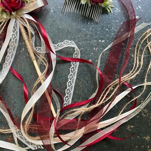 Flower Girl Wand Magic Wand Butterfly Wand Flower Wand Fairy Wand ...