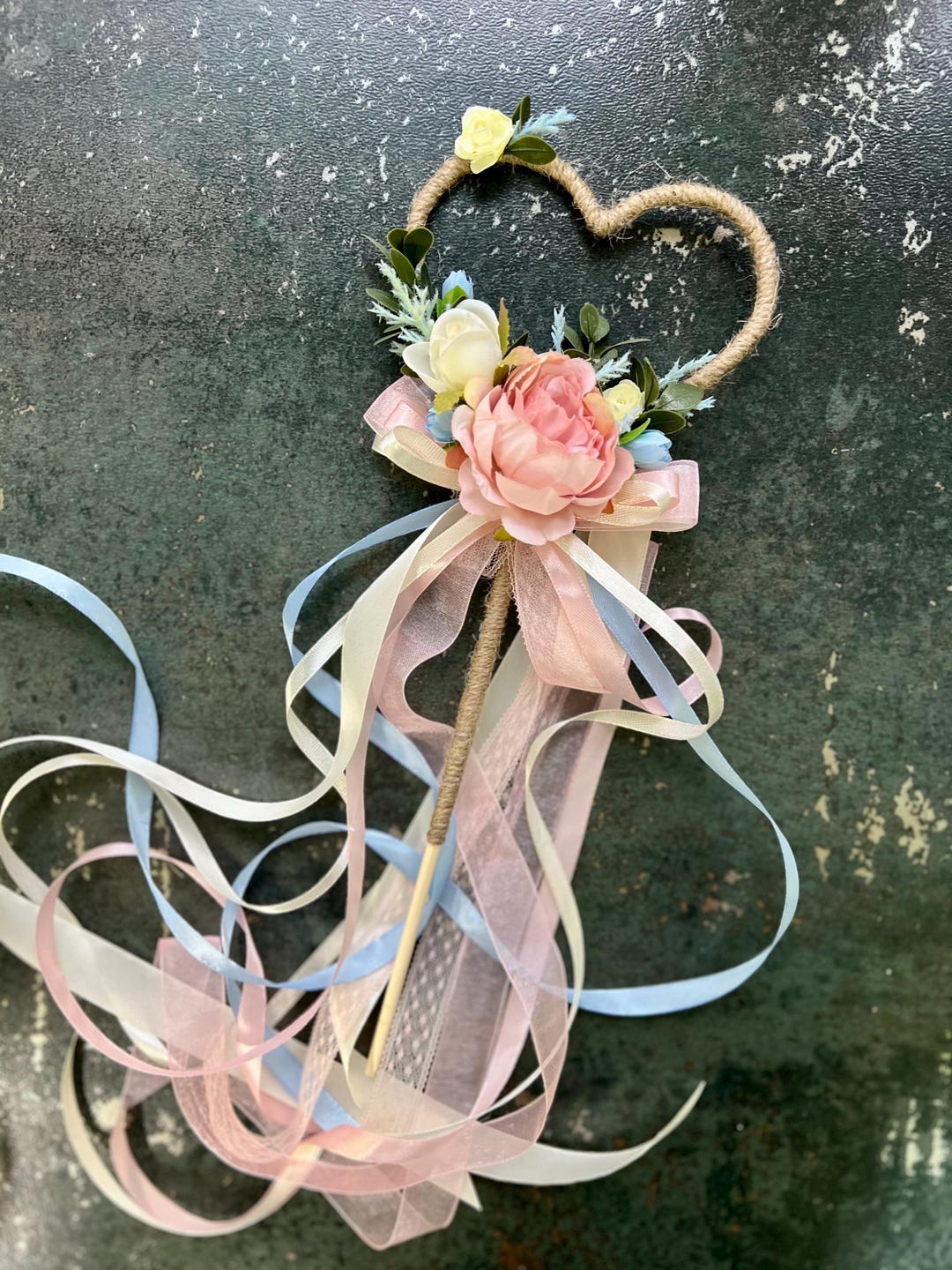 Flower Girl Wand Magic Wand Butterfly Wand Flower Wand Fairy Wand ...
