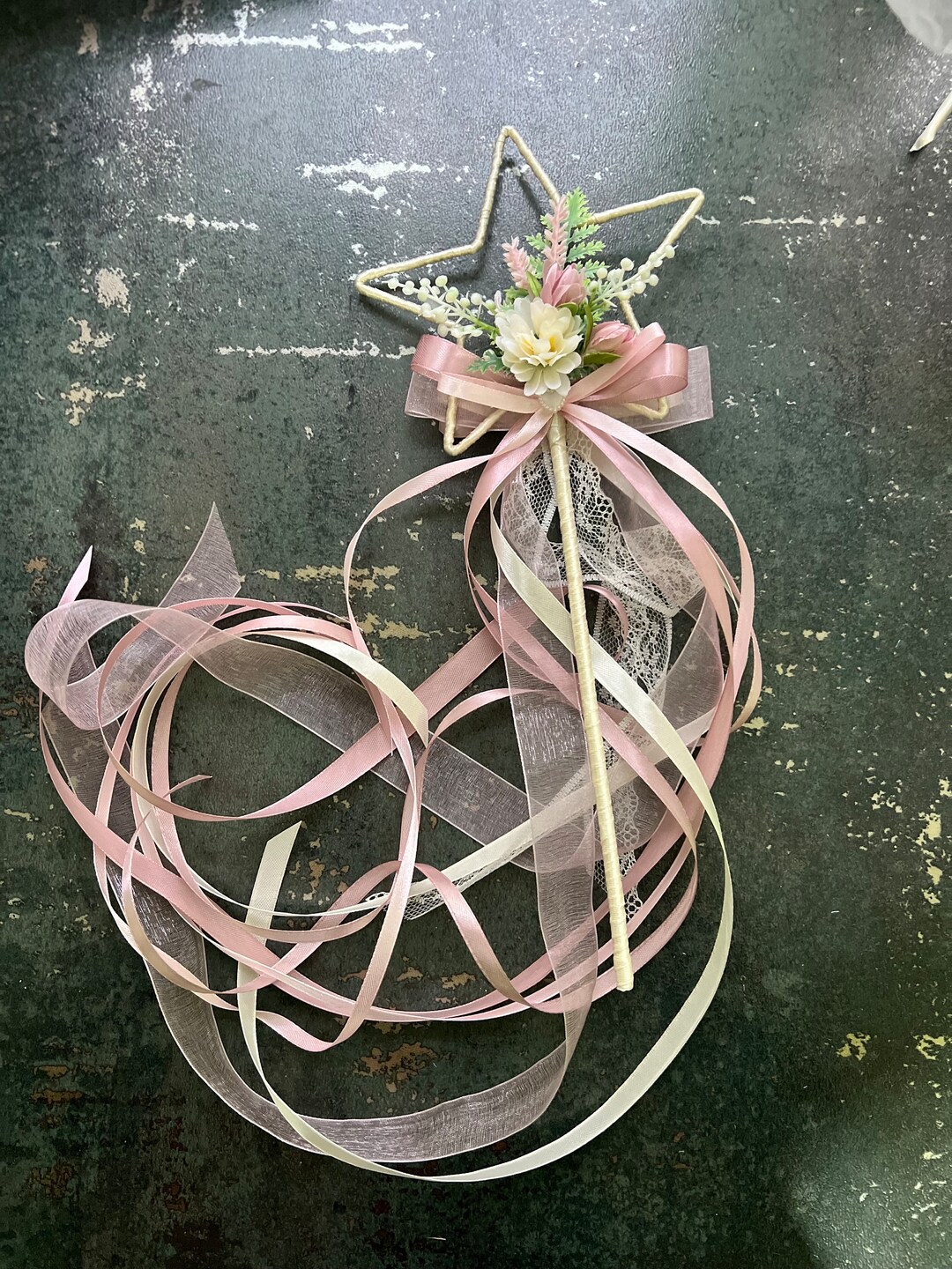 Flower Girl Wand Star Magic Wand Butterfly Wand Flower Pink Wand Fairy ...