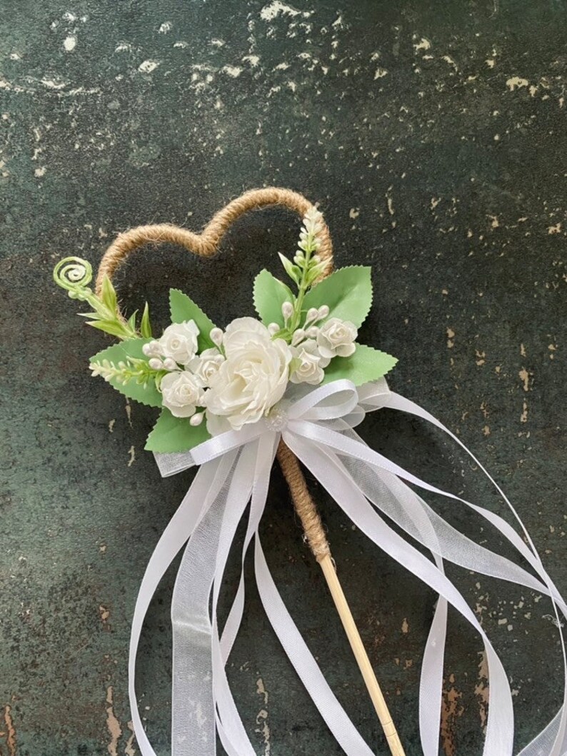 Flower Girl Wand Magic Wand Butterfly Wand Heart Wands Flower - Etsy