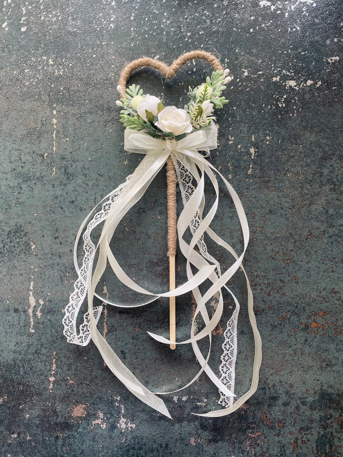 Flower Girl Wand Magic Wand Butterfly Wand Heart Wands Flower - Etsy