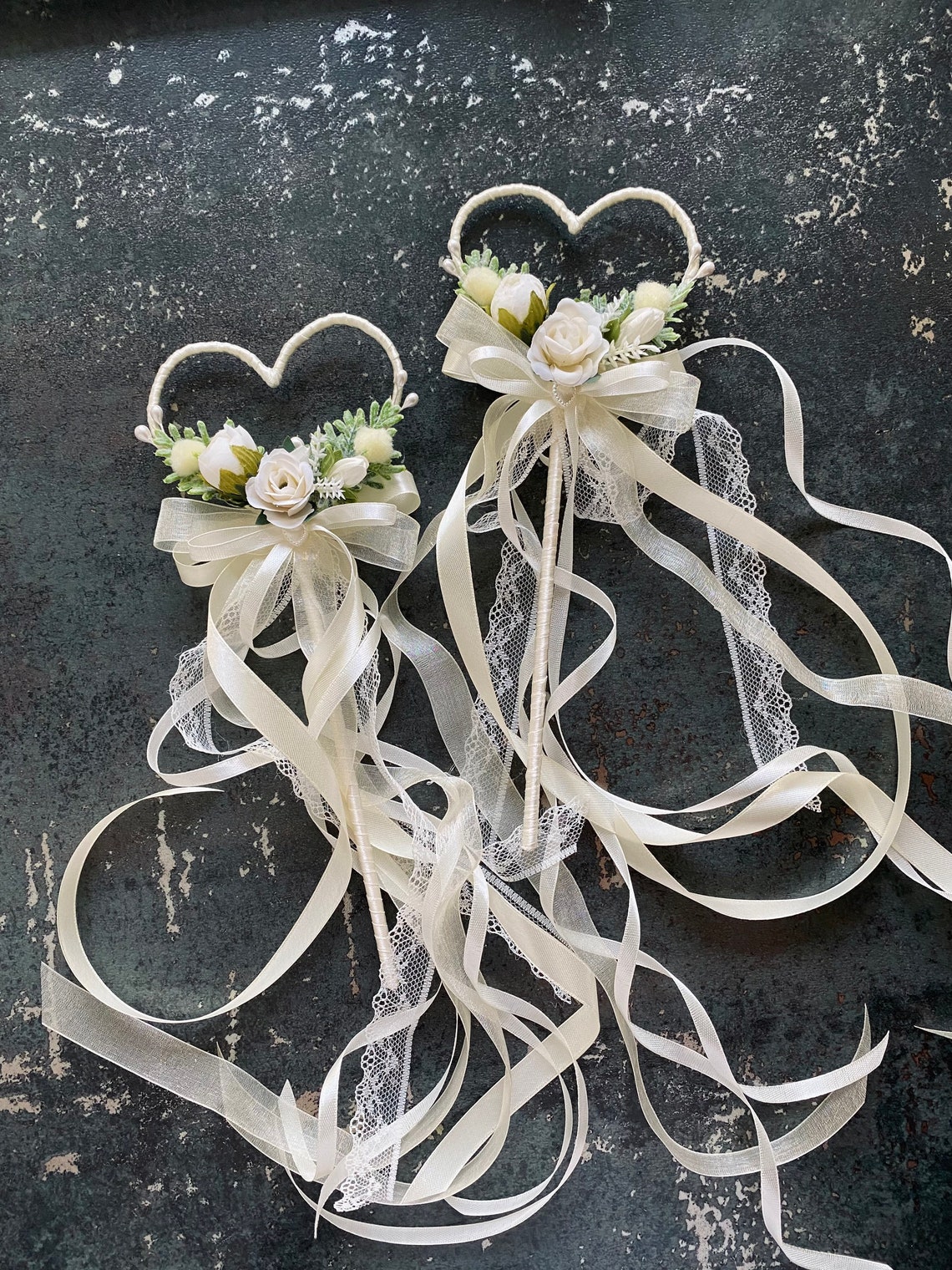 Flower Girl Wand Magic Wand Butterfly Wand Heart Wands Flower - Etsy