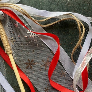 Winter Wedding Flower Girl Wand Pine Cone Wand Flower Wand Fairy Wand ...