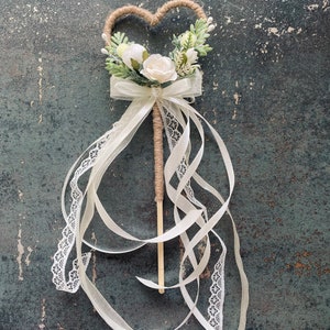 Flower Girl Wand Magic Wand Butterfly Wand Heart Wands Flower Wand ...