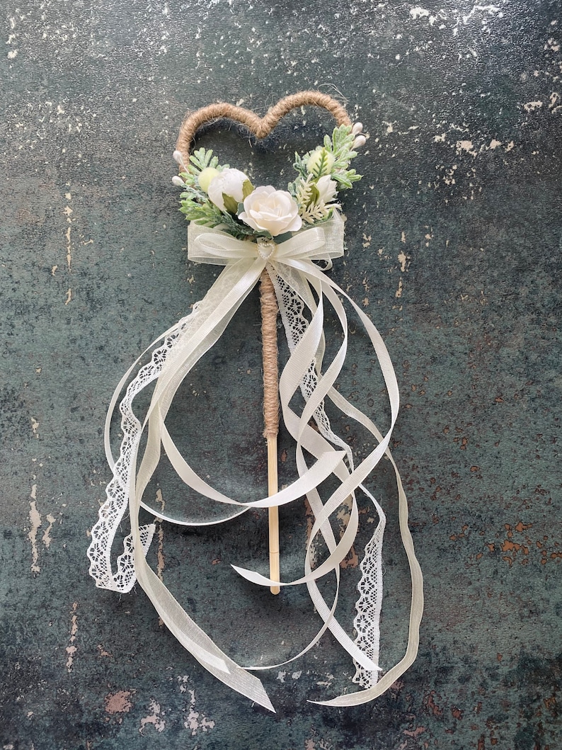 Flower Girl Wand Magic Wand Butterfly Wand Heart Wands Flower - Etsy
