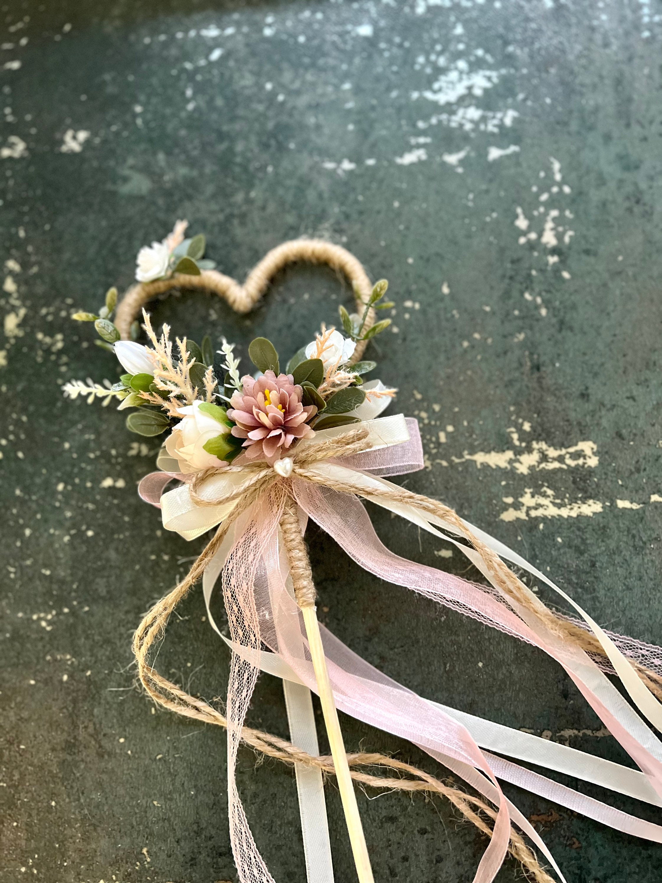 Flower Girl Wand Magic Wand Butterfly Wand Flower Wand Fairy - Etsy