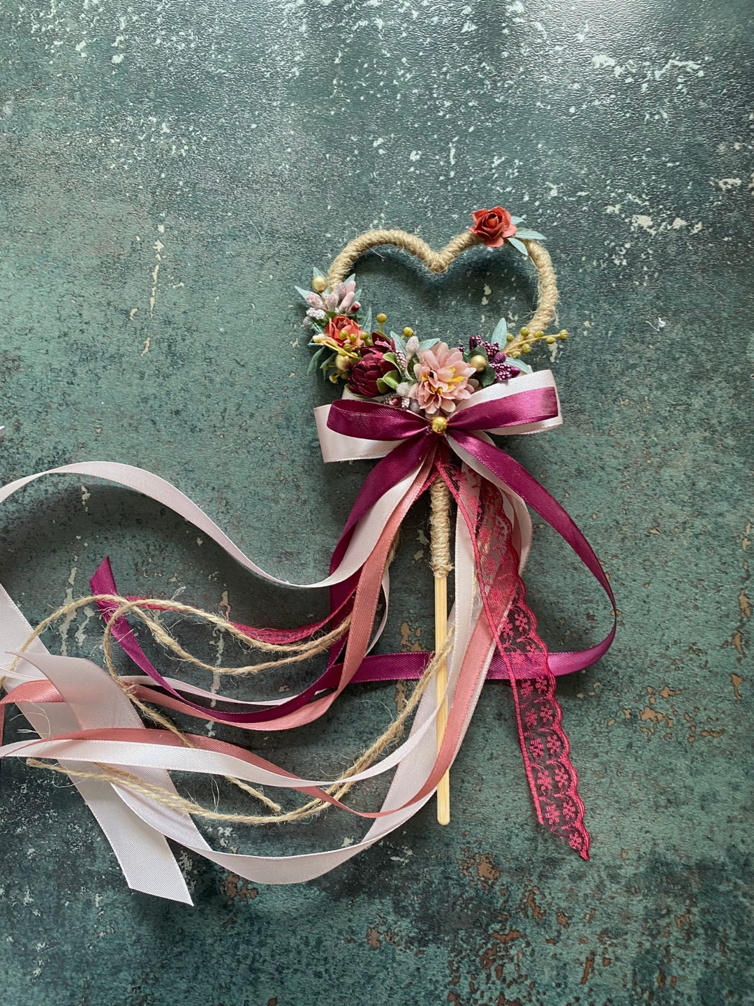 Autumn Flower Girl Wand Magic Wand Butterfly Wand Fairy Wand Princess ...