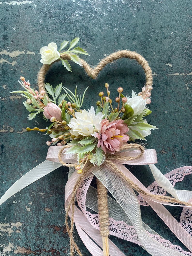 Flower Girl Wand Magic Wand Butterfly Wand Flower Wand Fairy - Etsy