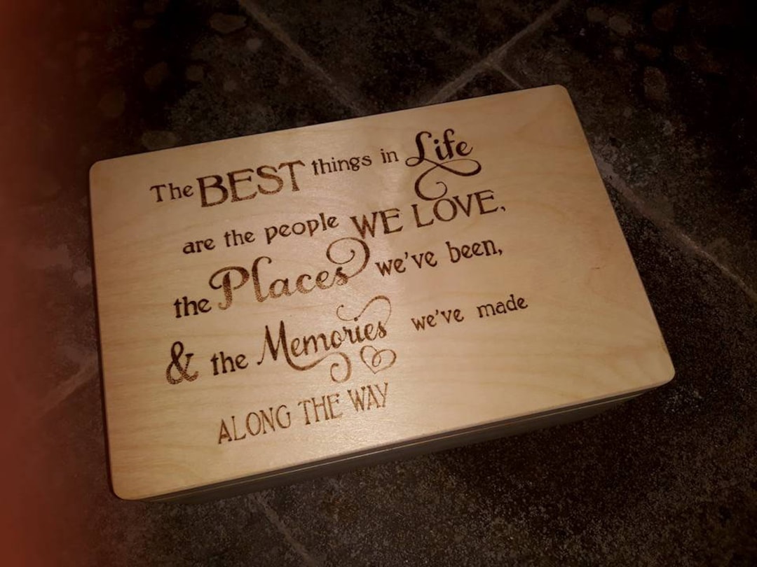 Large Wooden Wedding Keepsake/memory Box/weddings, Engraved ...