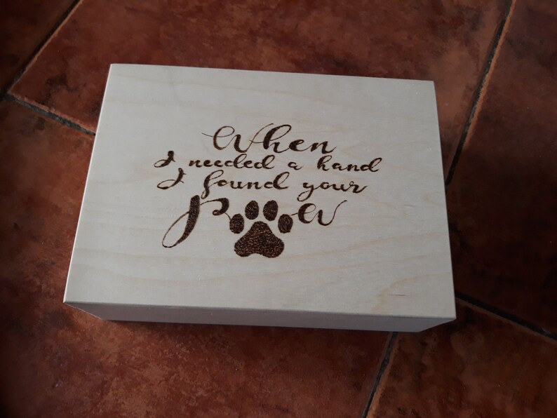 Wooden Pet Ashes Urn/ Memorial Box | Etsy