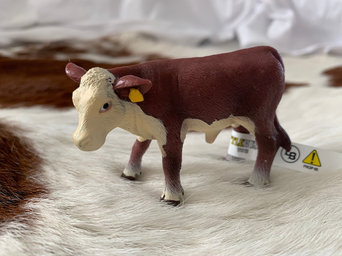 Little Buster Hereford Cattle Toys - Pick From Bull, Cow, and Calf - Etsy
