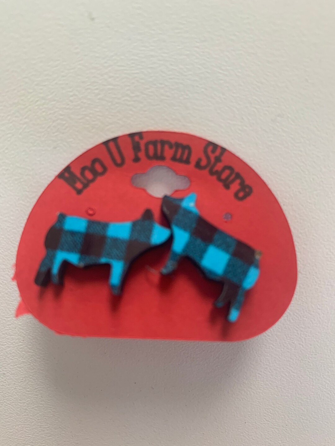 Pig Stud Earrings - You Pick the Design - Etsy