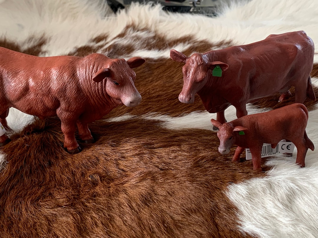 Little Buster Red Angus Figurine Toys - Cow, Bull and Calf - You Pick ...