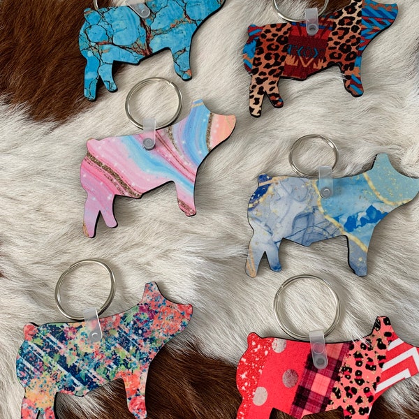 Pig Key Chains - Etsy