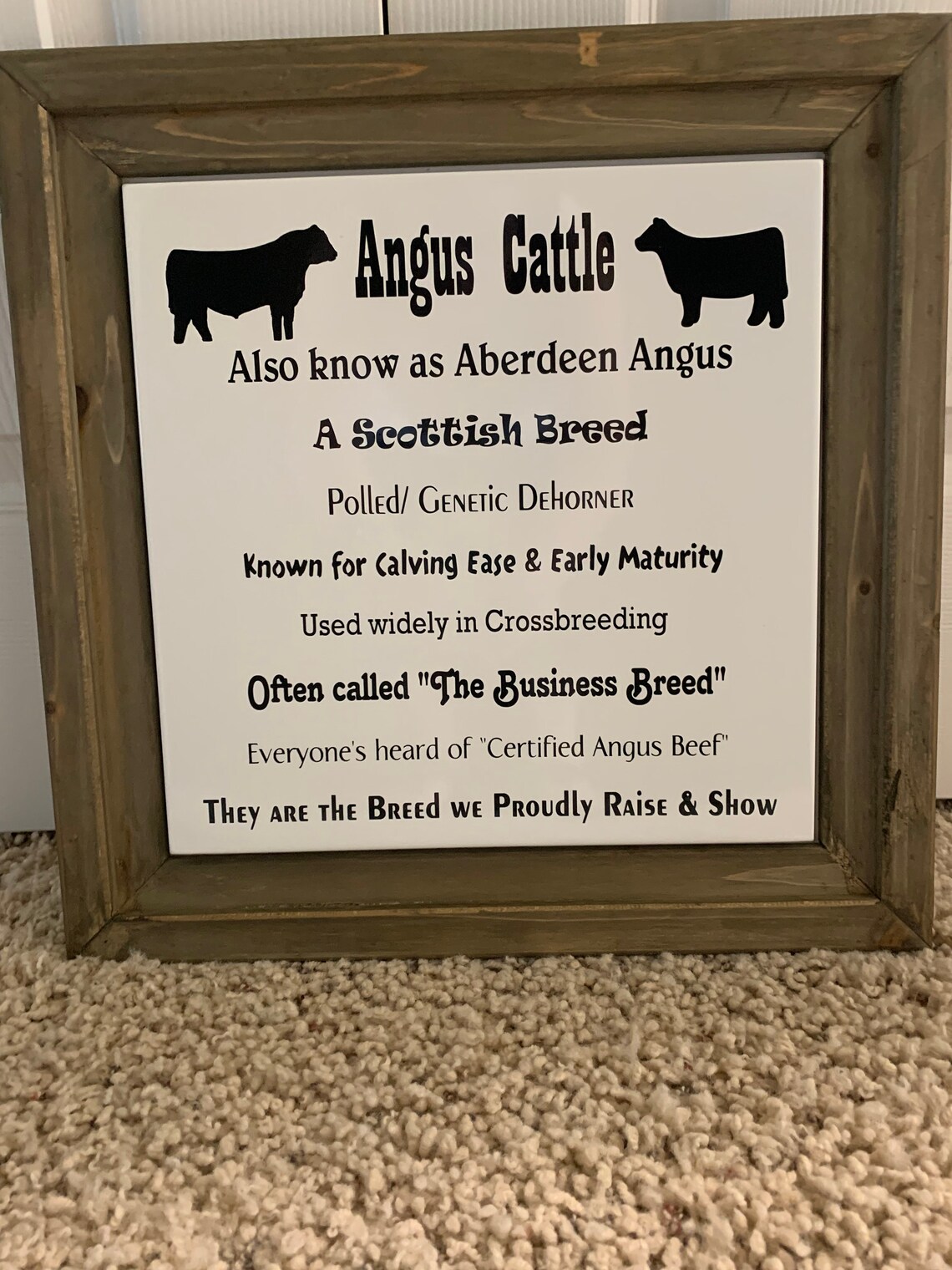 Angus Cattle Sign - Etsy