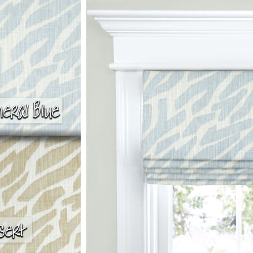 Custom Cordless Roman Shades | Etsy