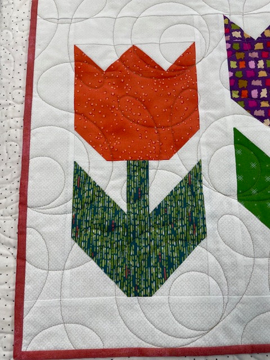 Spring Tulip Table Runner - Etsy