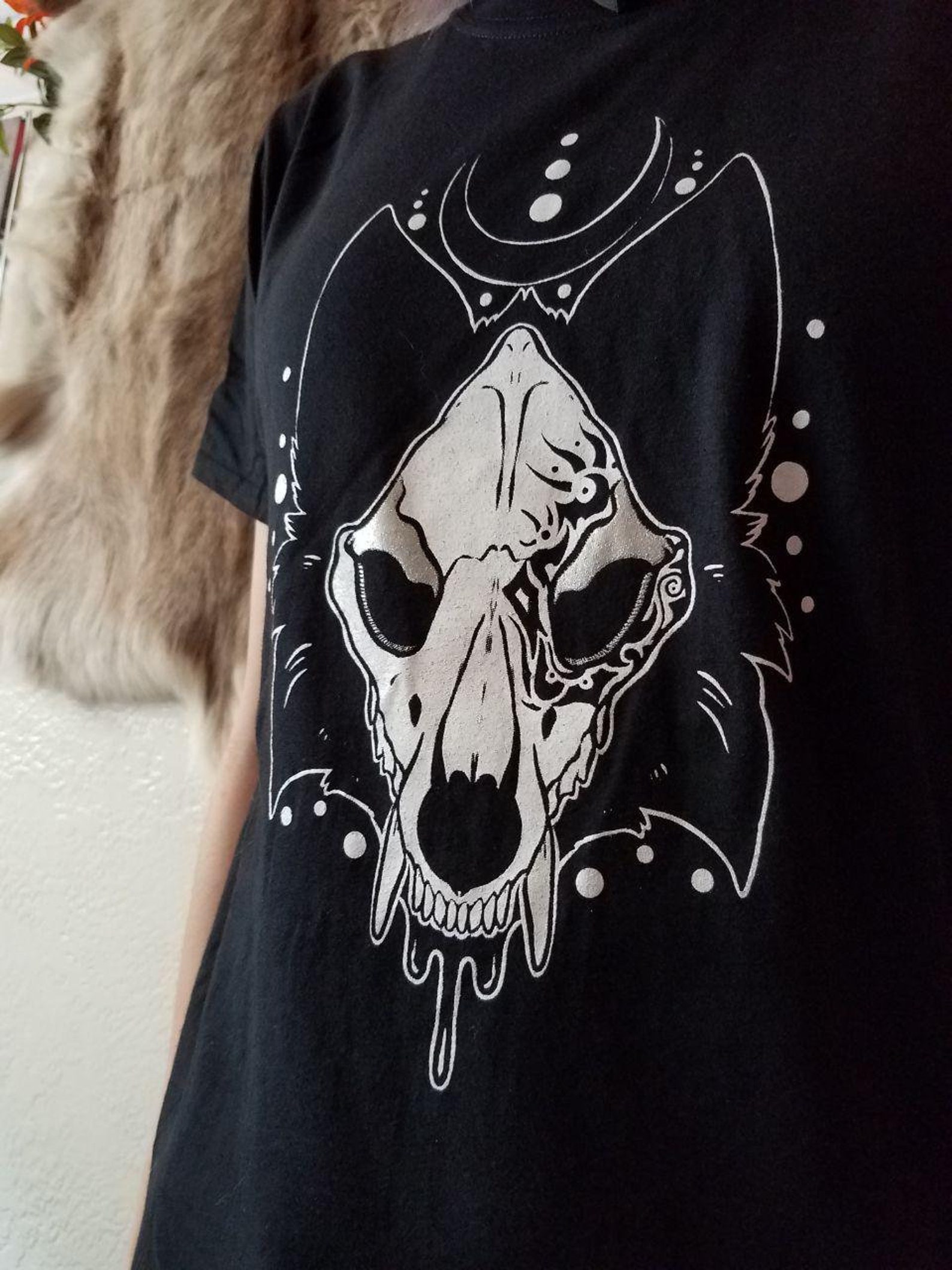 Tribal Wolf Skull Tees - Etsy