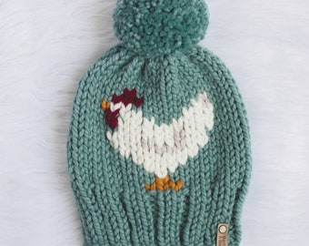 Chicken Hat Knit Pattern - Etsy