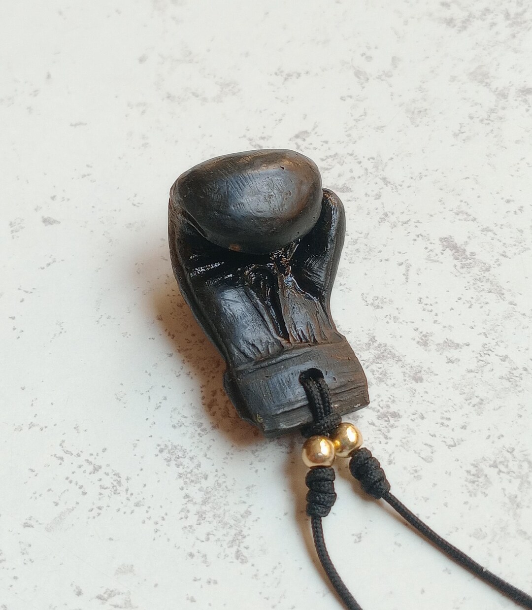 Boxing Gloves 2cm Hand-carved From Xylopal (fossilized Plants 200 ...