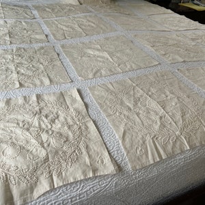 Antique Candlewicking Quilt Blocks - Etsy