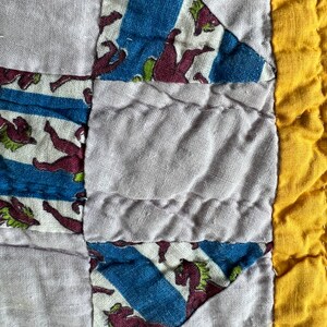 Gorgeous Vintage Cheddar Quilt! 9 Patch Variation Quilt. 58”x72 ...