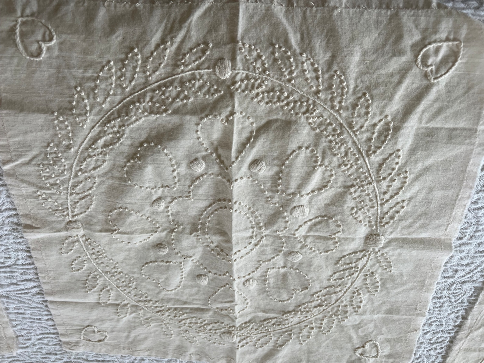 Antique Candlewicking Quilt Blocks - Etsy