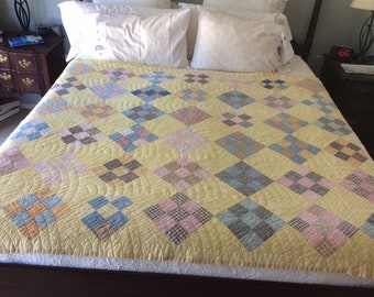 Pale Yellow Quilt | Etsy