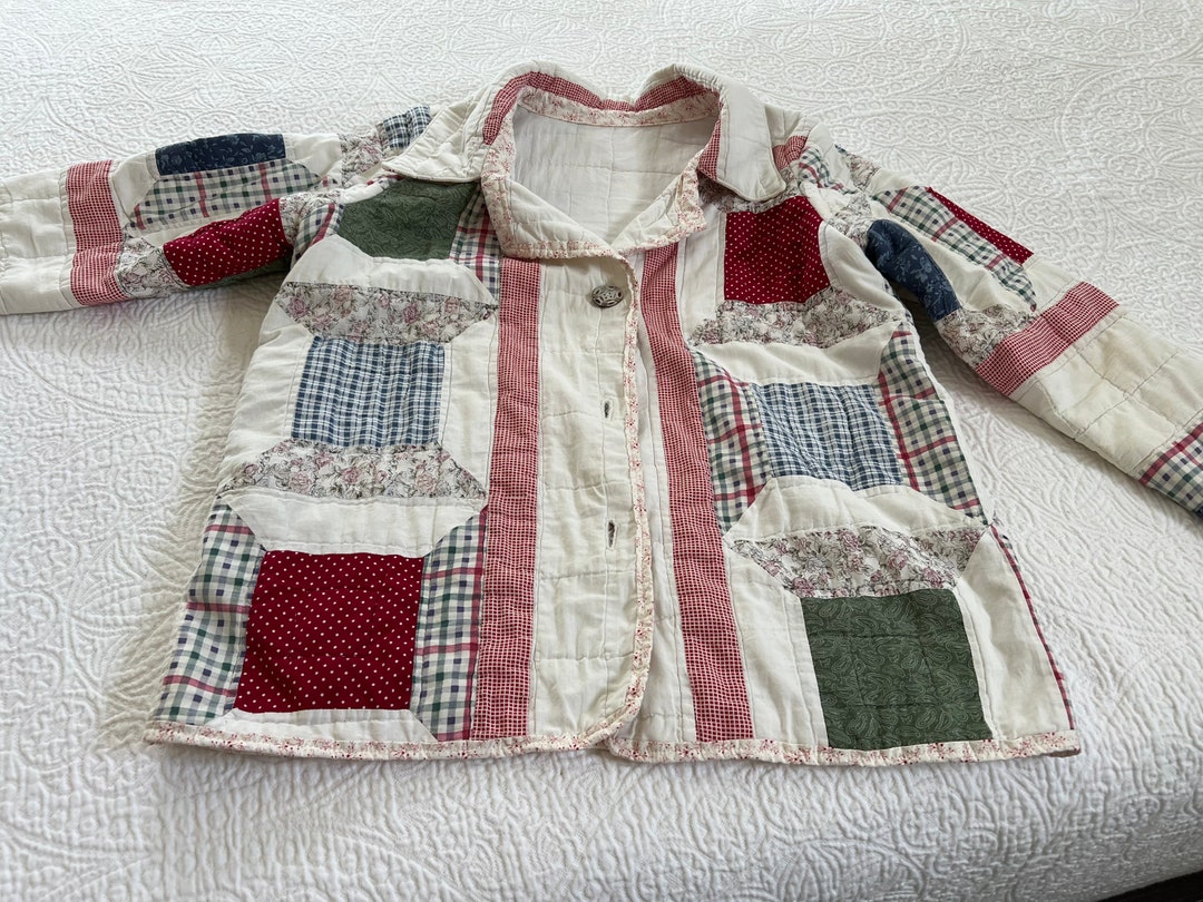Women’s Quilt Jacket. Made From a Quilt. X-large. Cozy Light Weight ...
