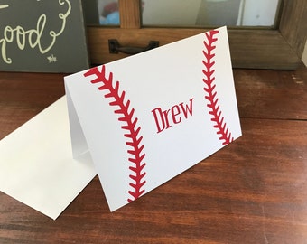 Baseball note cards | Etsy