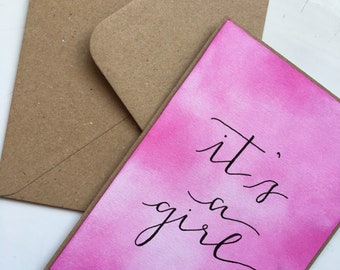 Its a girl card | Etsy