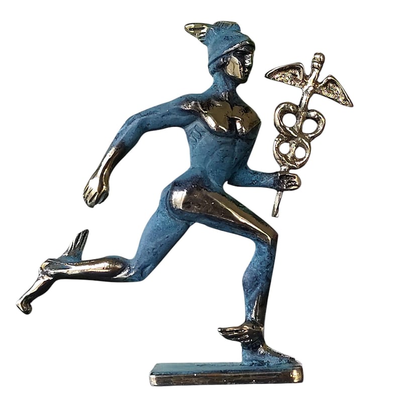 Mercury Bronze Statue - Etsy