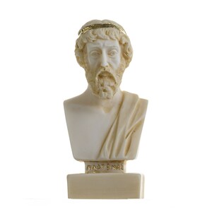 Plato Greek Father of Philosophy Statue Alabaster Handmade Head Bust ...