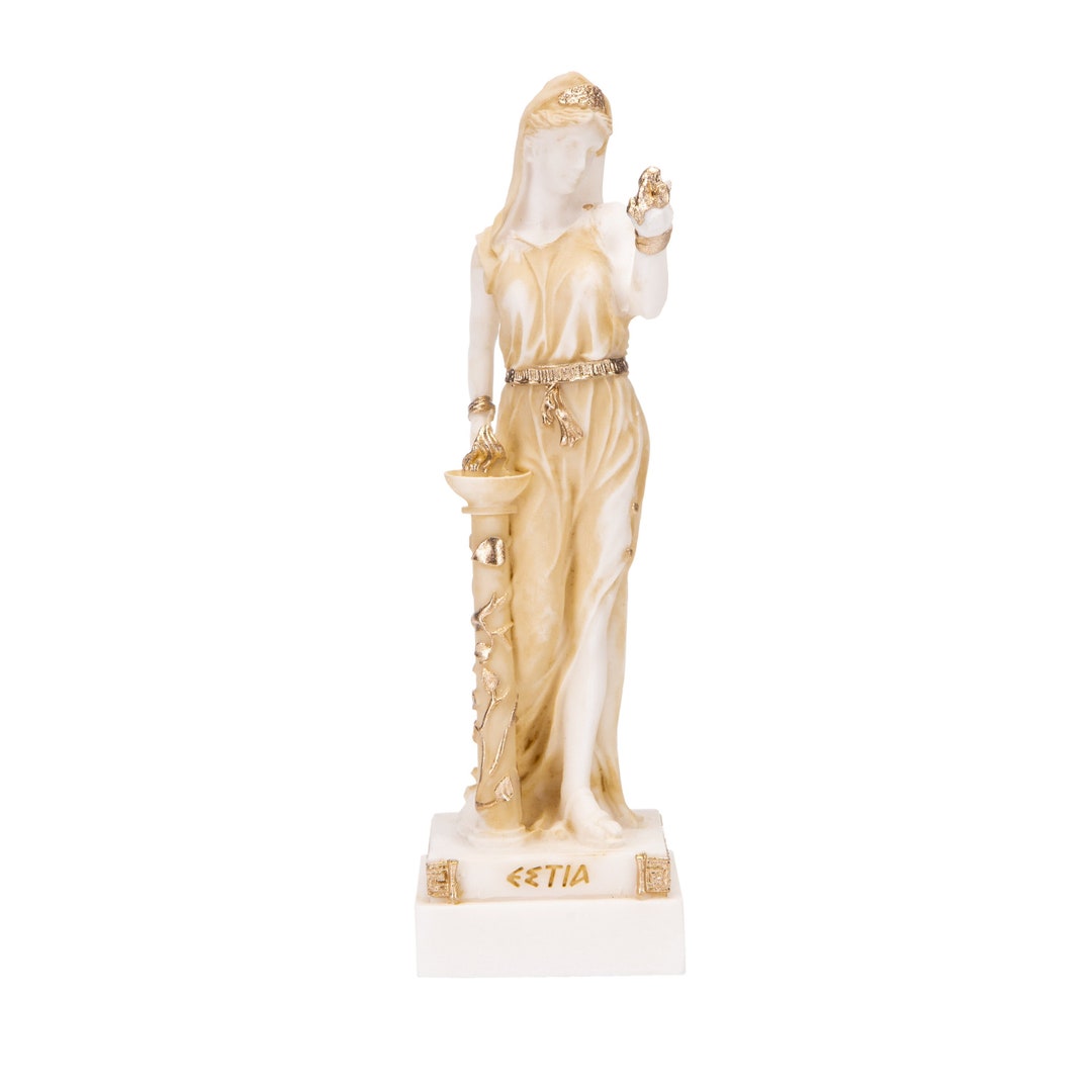 Hestia Goddess of the Hearth, Home Family, and the State Statue Gold ...