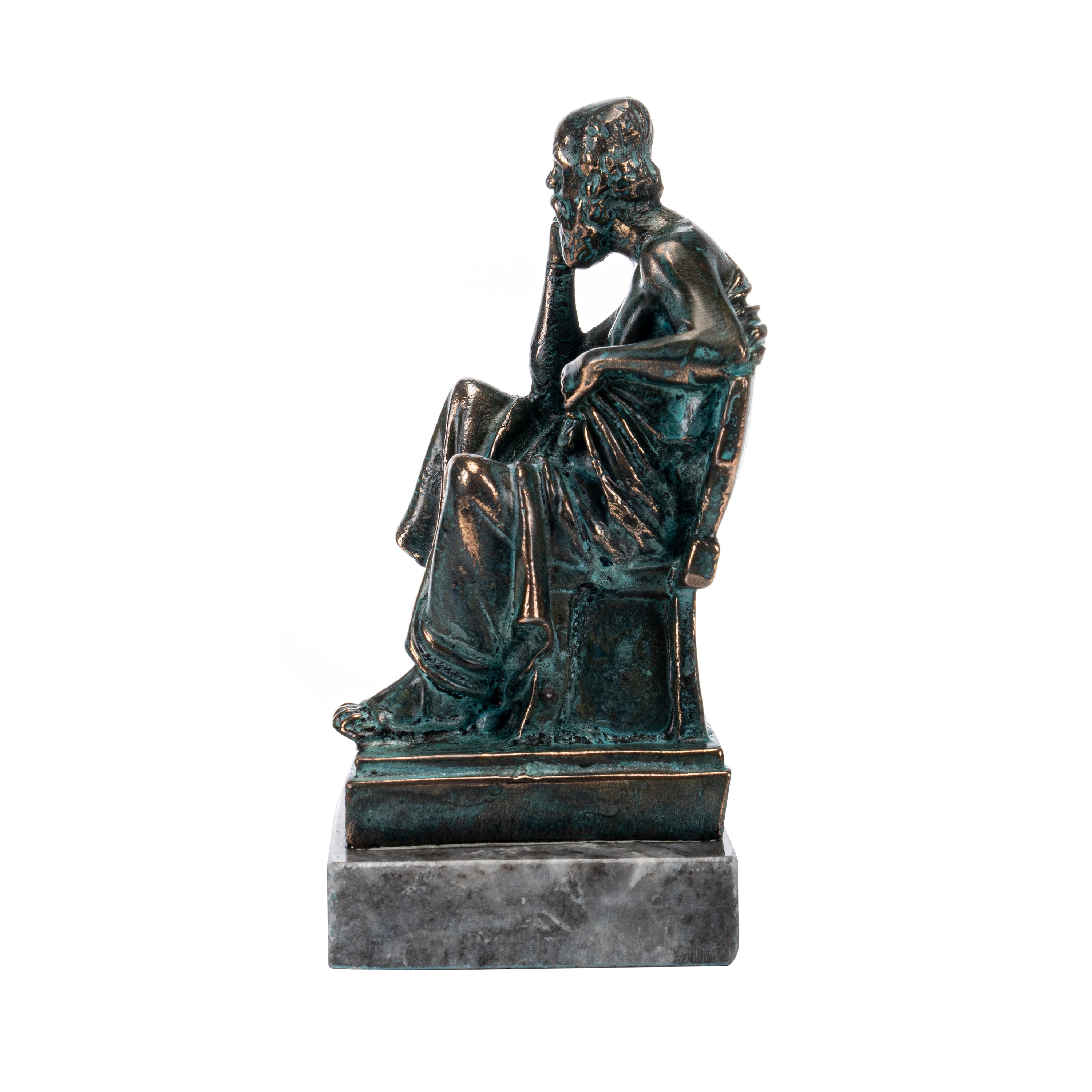 Socrates Ancient Greek Philosopher Bronze Sculpture Statue With Marble ...