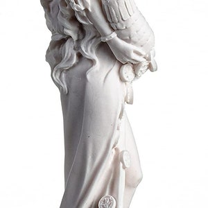 Goddess of Wealth Tyche Lady Luck Fortuna Statue Alabaster Sculpture 16 ...