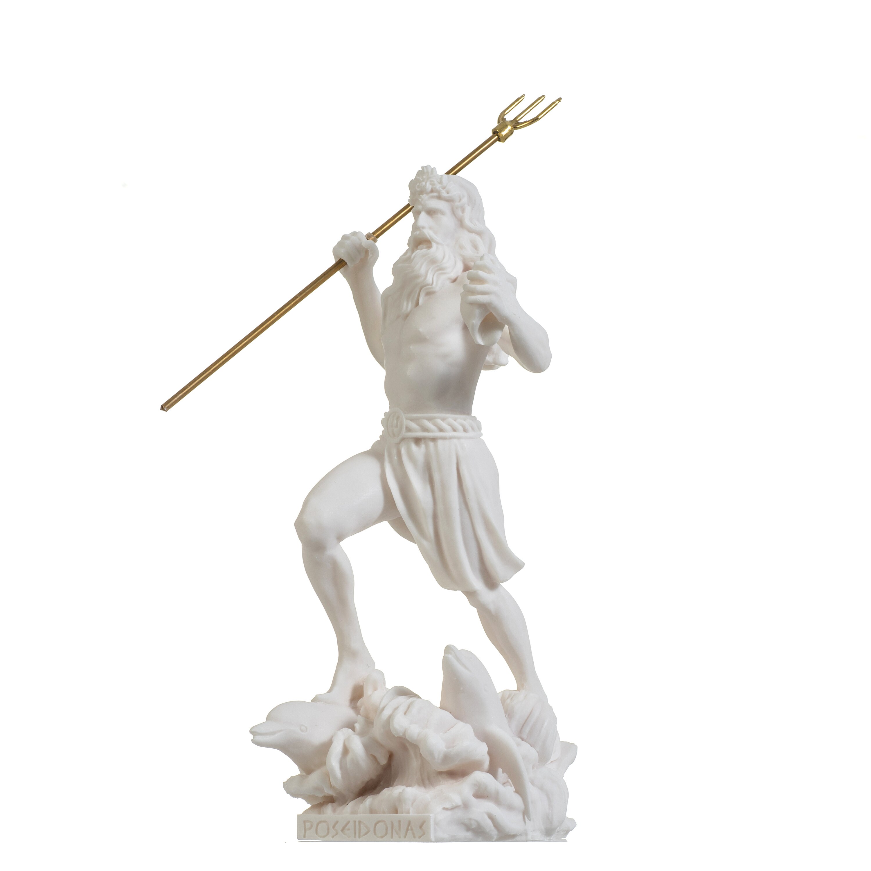 Poseidon Greek God of the Sea With Trident Statue Figurine | Etsy
