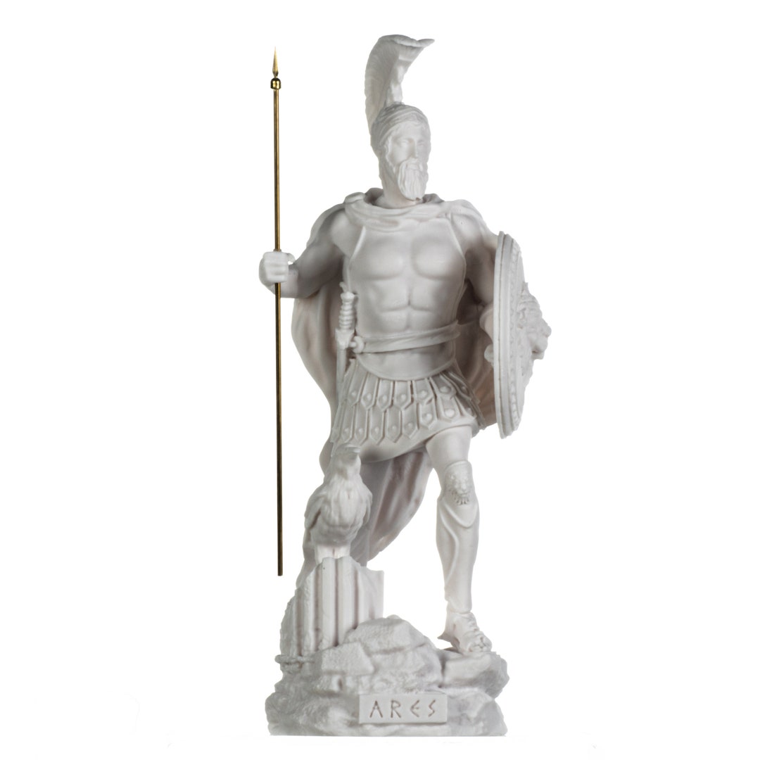 Ares Mars God of War Zeus Son Roman Statue Alabaster 14.56 Inches - Etsy