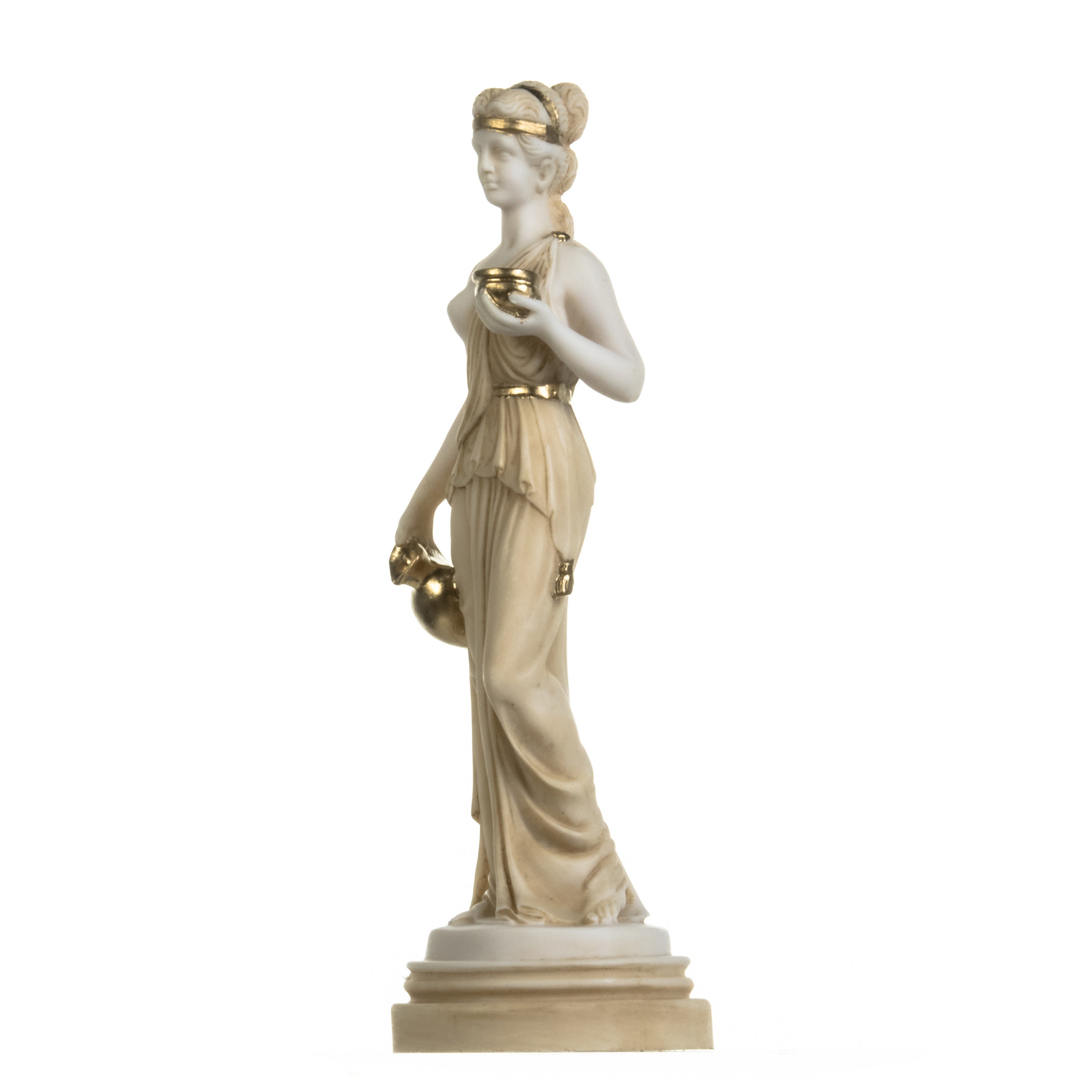 Hebe Youth Goddess Female Figure Cupbearer Mythology Alabaster Statue ...