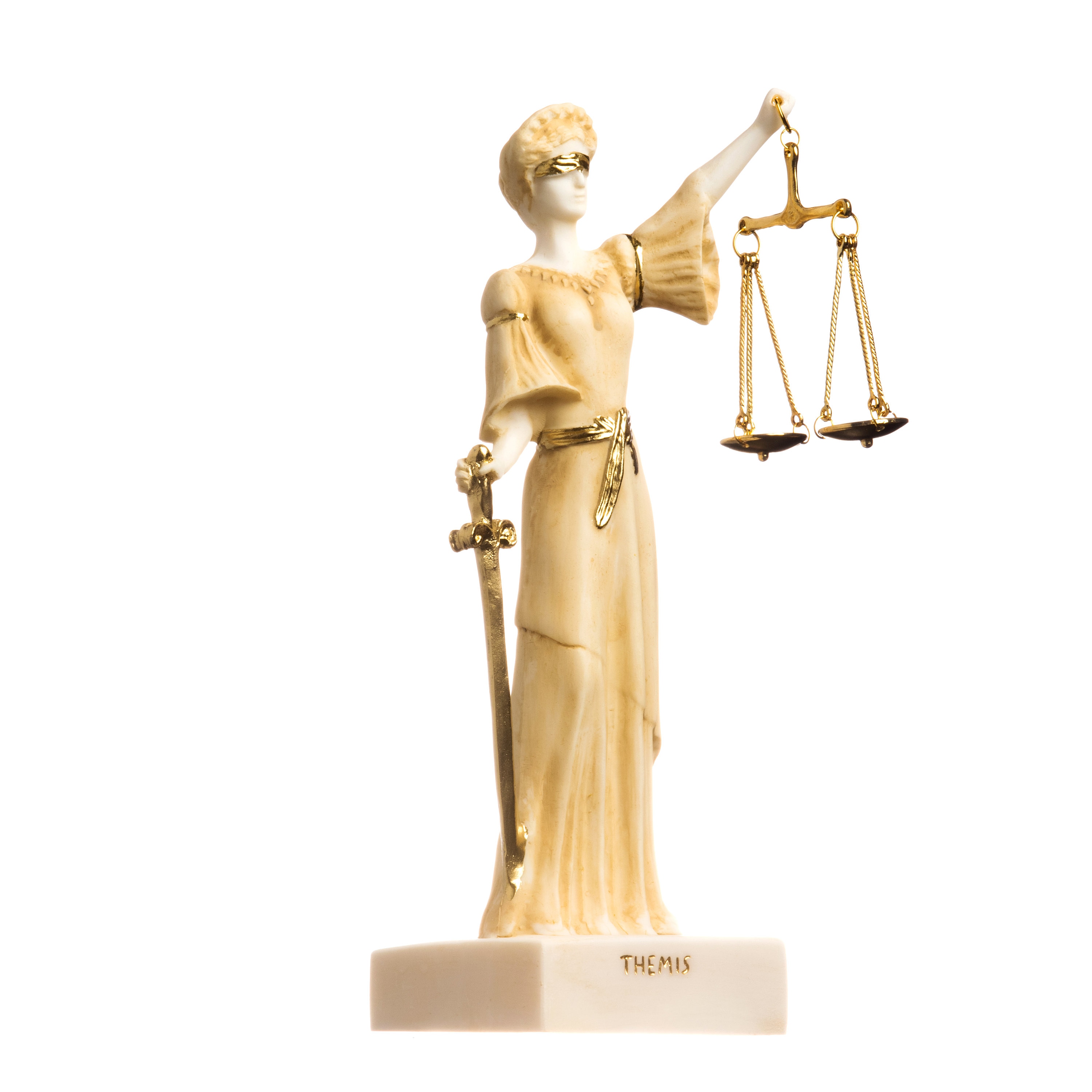 Greek Lady Justice Goddess Themis Scale Of Justica Blind