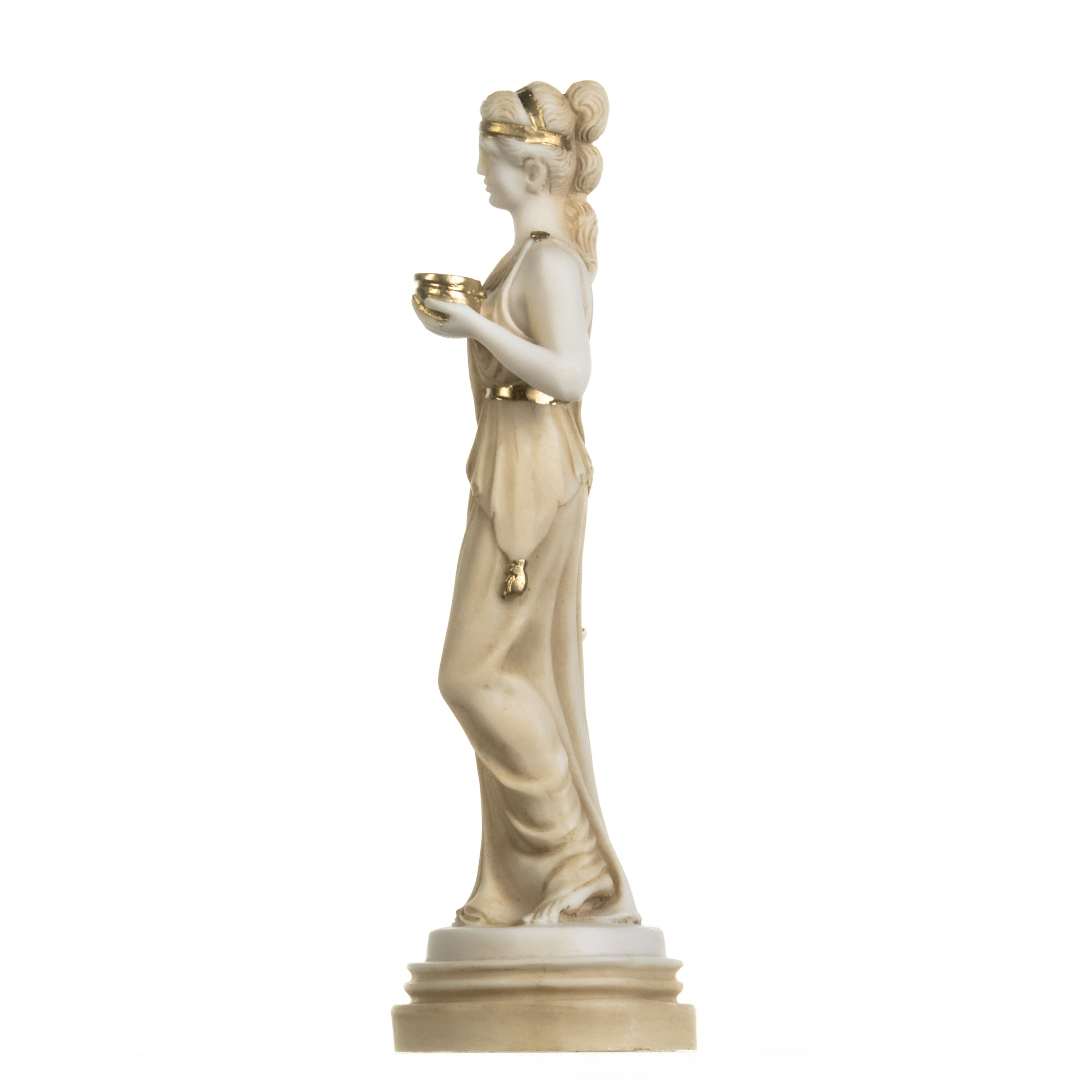 Hebe Youth Goddess Female Figure Cupbearer Mythology Alabaster Statue ...