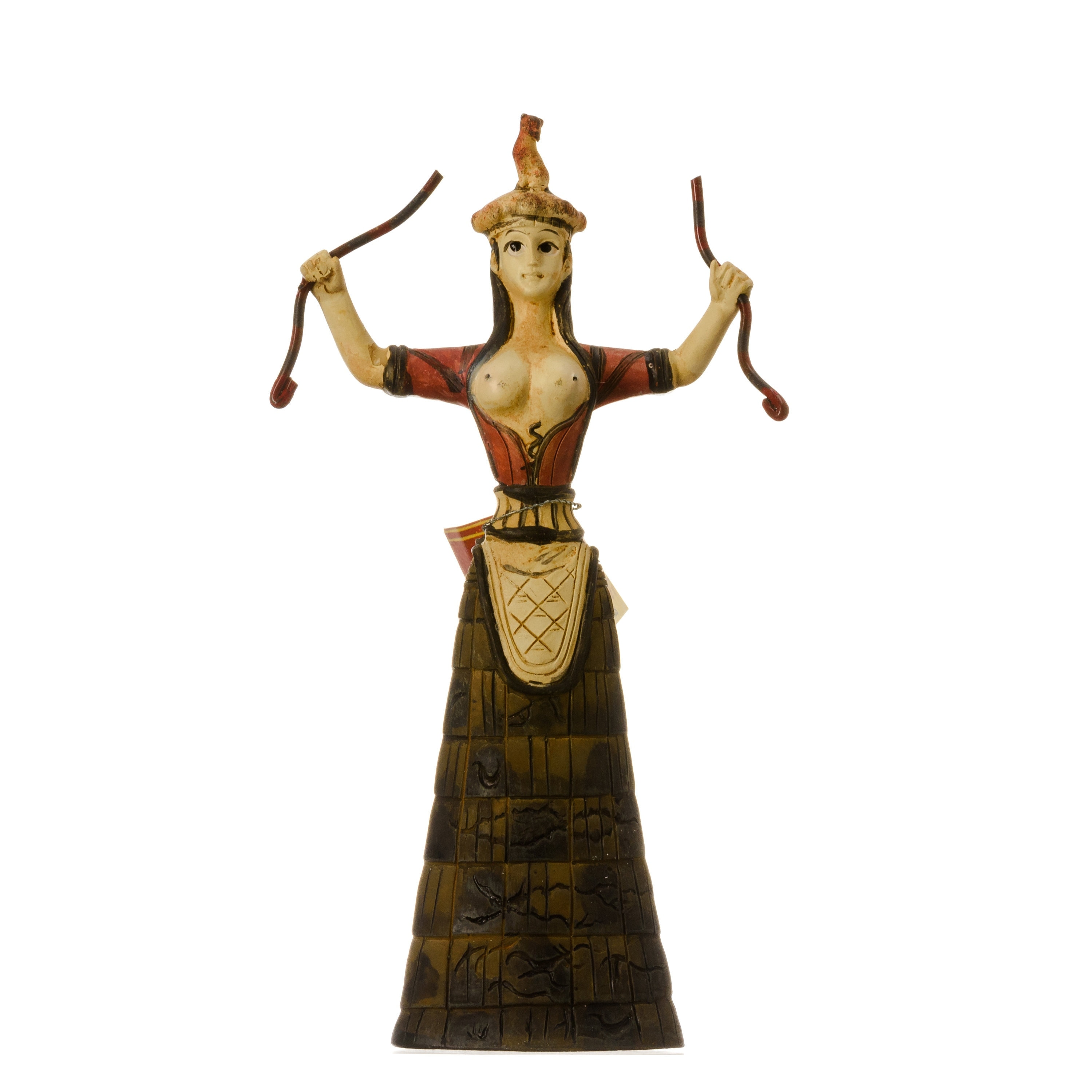 Minoan Snake Goddess Statue Healer Messenger Priestess Sculpture 9.44 ...