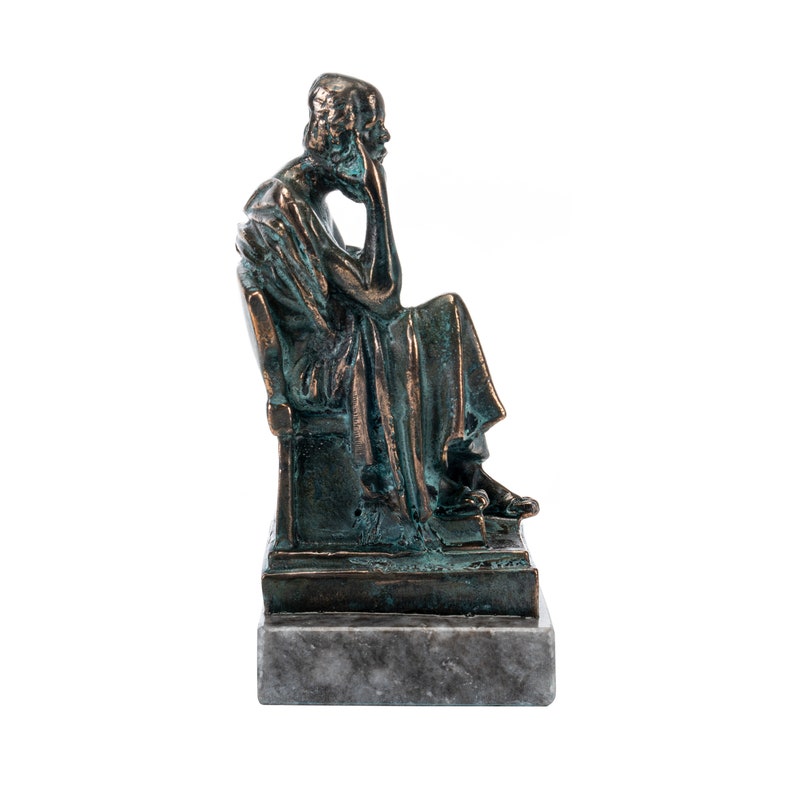 Socrates Ancient Greek Philosopher Bronze Sculpture Statue With Marble ...