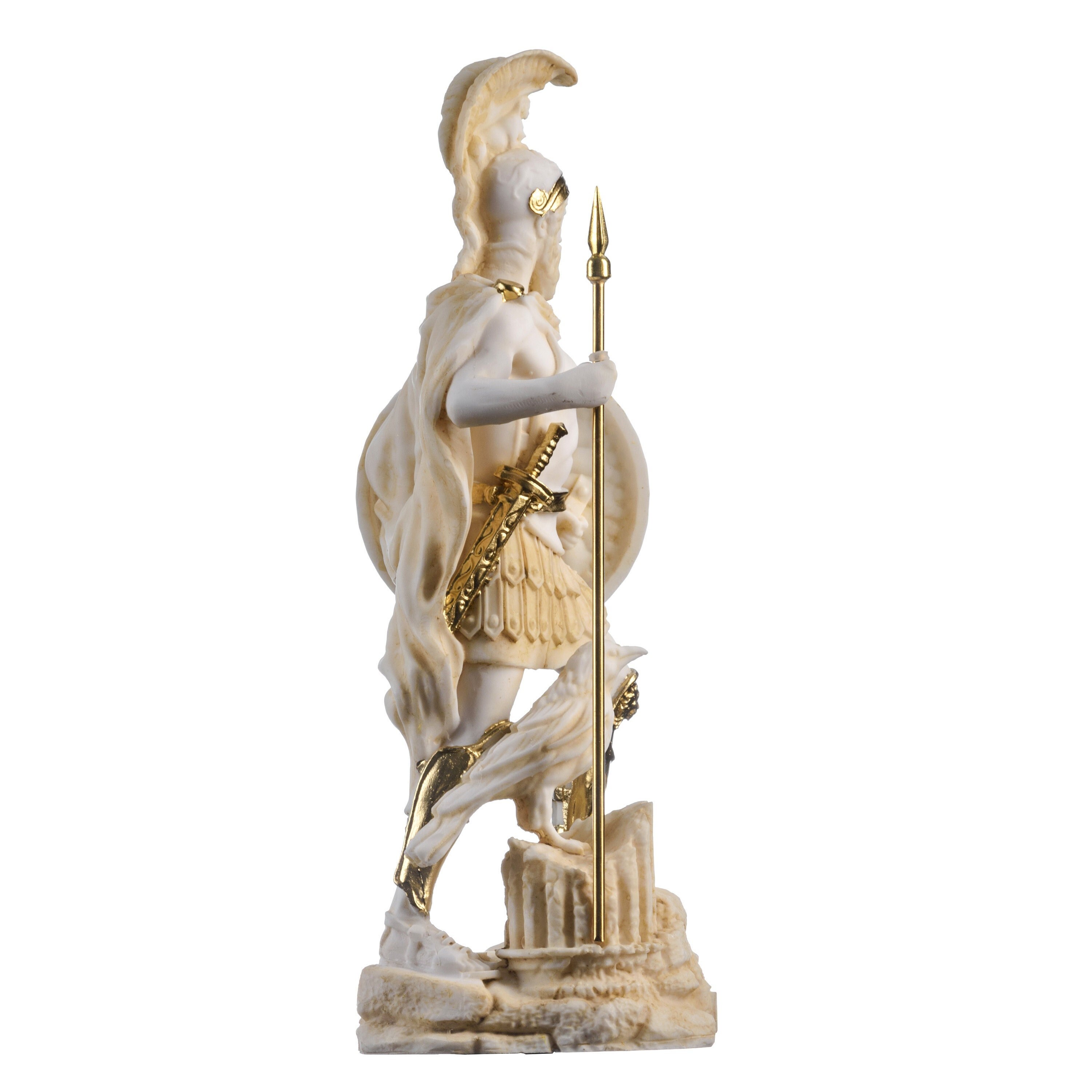 Ares Mars God of War Zeus Son Roman Statue Alabaster Gold Tone - Etsy