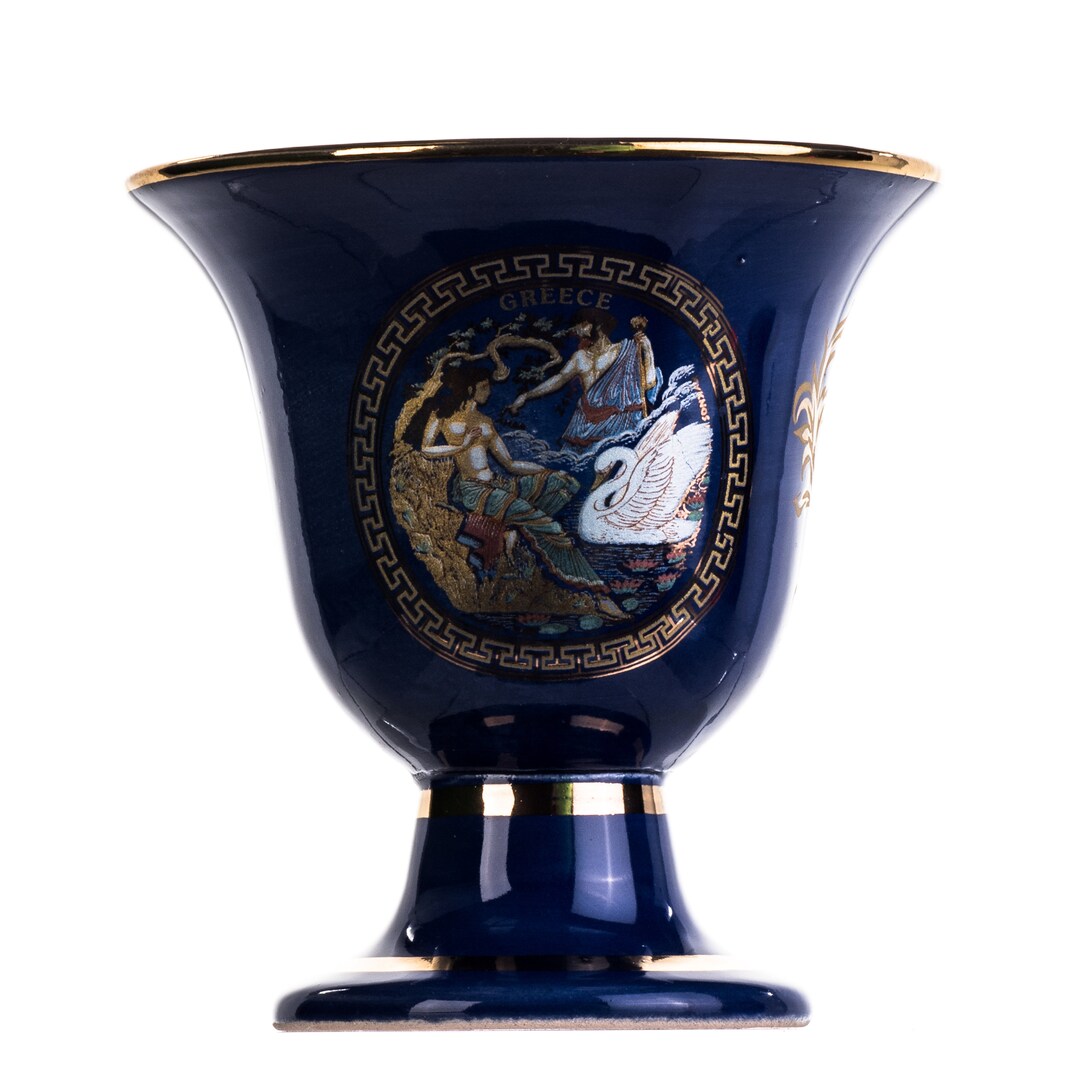 Pythagoras Cup of Justice Zeus Acropolis Pythagorean Fair Mug Blue ...